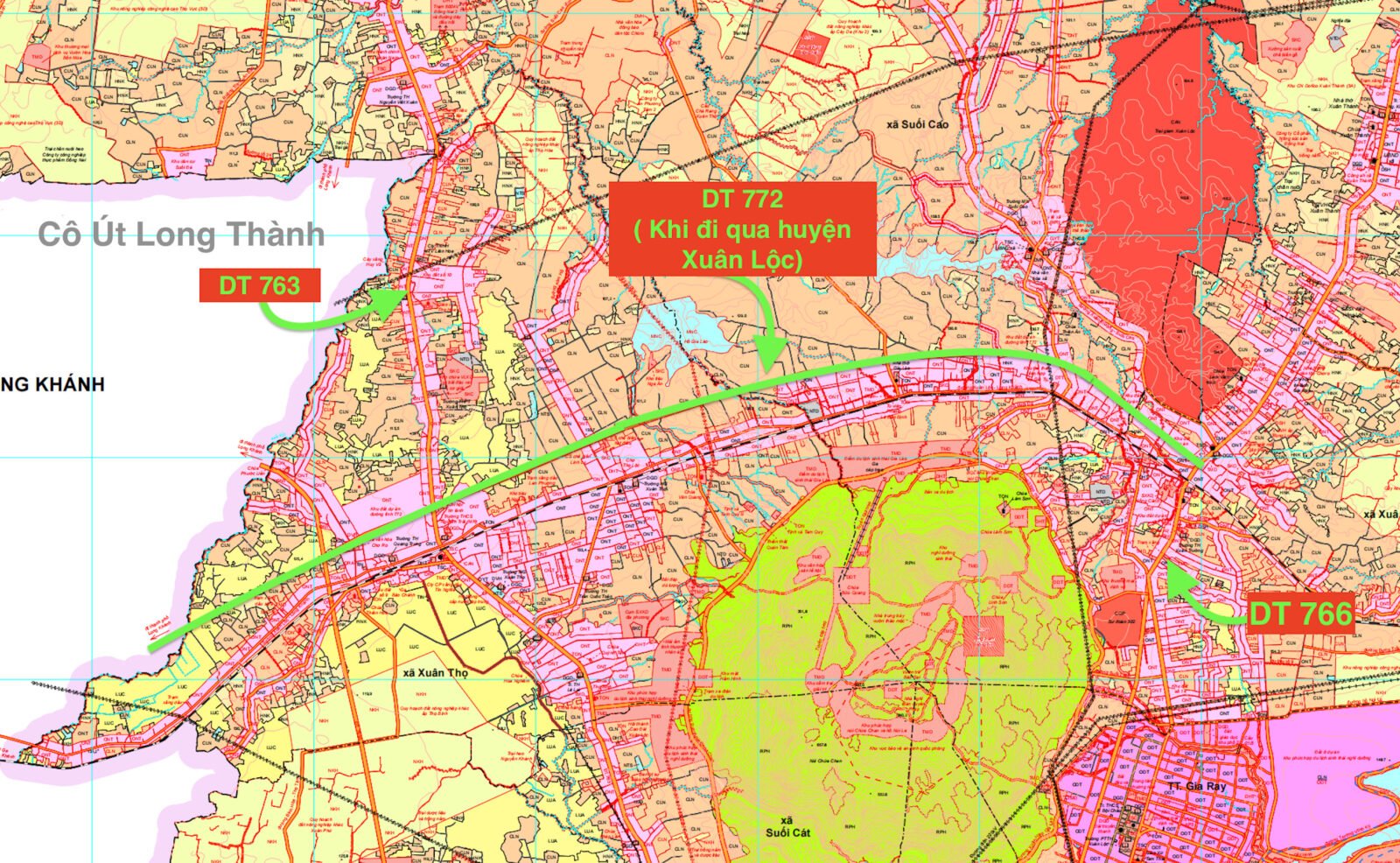 THÔNG TIN DT772 (TRẢNG BOM - XUÂN LỘC) - Cô Út Long Thành